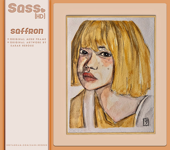 Second Life Marketplace - sass [hd] original artwork / saffron